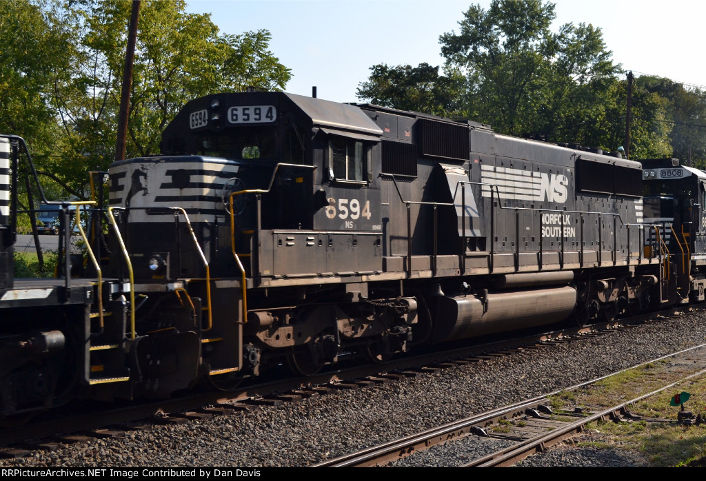 NS SD60 6594 third out on 18G